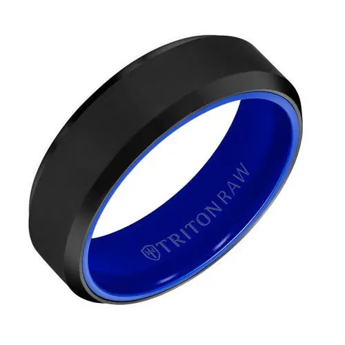 TRITON 7mm Tungsten Carbide Ring - Black