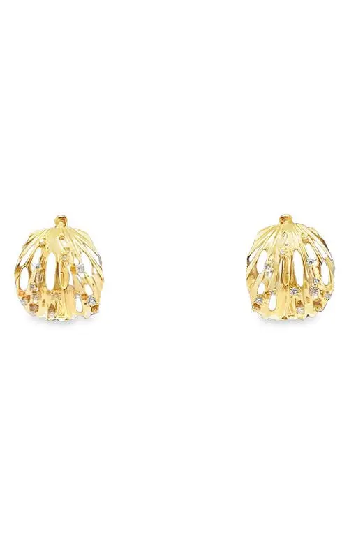 Hueb Bahia 18k Gold Diamond Clip-on Earrings - Yellow Gold