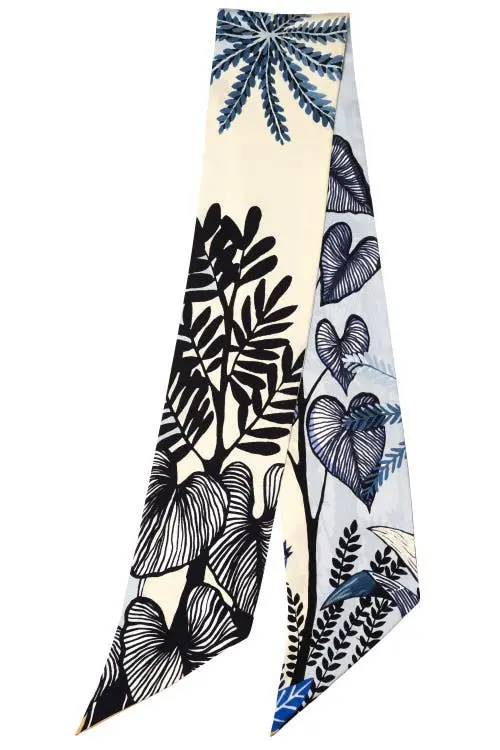ELIZABETTA Tropicalskinny Silk Scarf