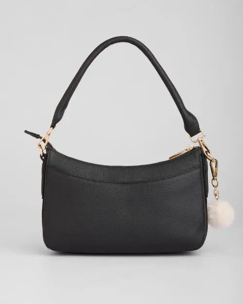 POM POM LONDON Edgware Crossbody Bag - Black