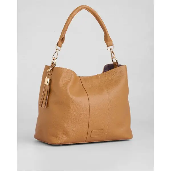 POM POM LONDON Lambeth Plus Bucket Bag - Maple