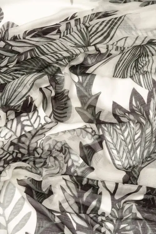ELIZABETTA Palmamodal Cotton Silk Scarf/shawl