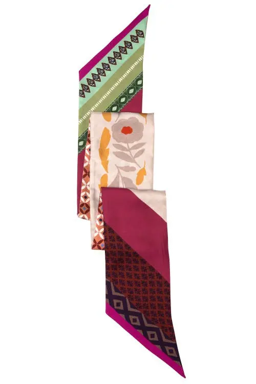 ELIZABETTA Pamelaskinny Silk Scarf