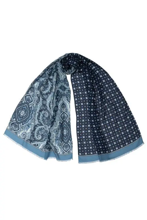 ELIZABETTA Solderamodal Scarf - Blue