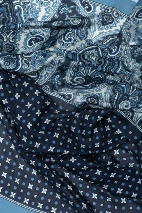 ELIZABETTA Solderamodal Scarf - Blue