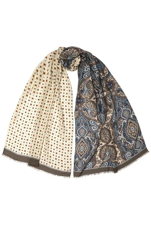 ELIZABETTA Solderamodal Scarf - Ivory