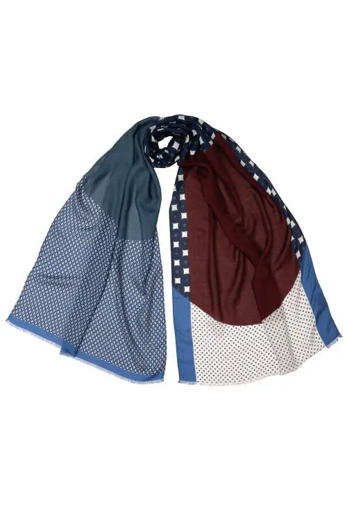 ELIZABETTA Cortonamodal Scarf - Blue