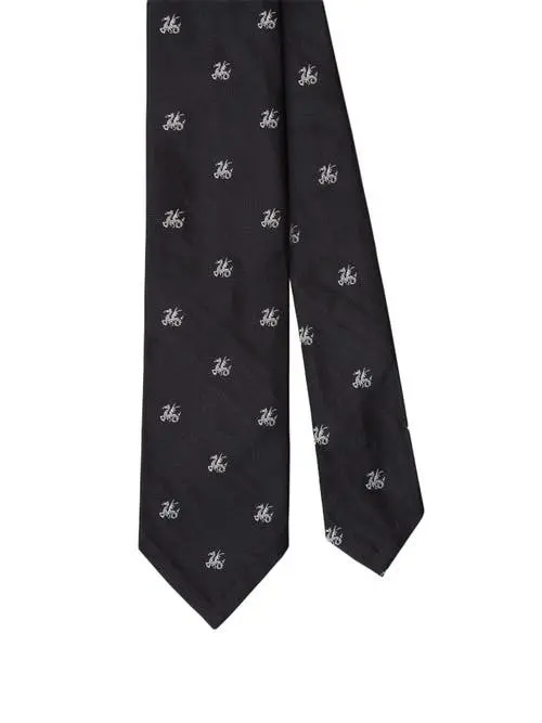 Robert Talbott Newman Dragon Necktie - Navy
