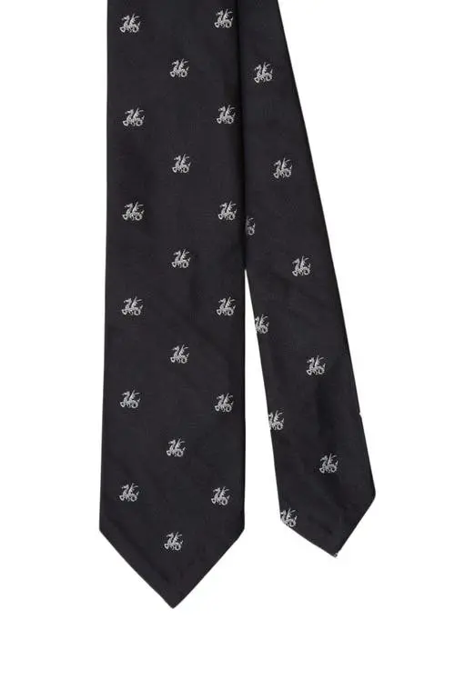 Robert Talbott Newman Dragon Necktie - Navy