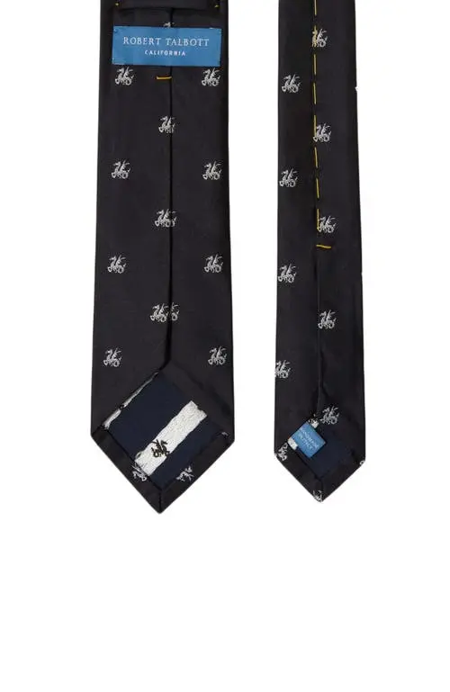 Robert Talbott Newman Dragon Necktie - Navy