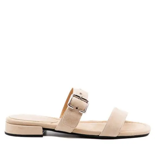 ANDREA GOMEZ Frida Suede Sandal - Beige