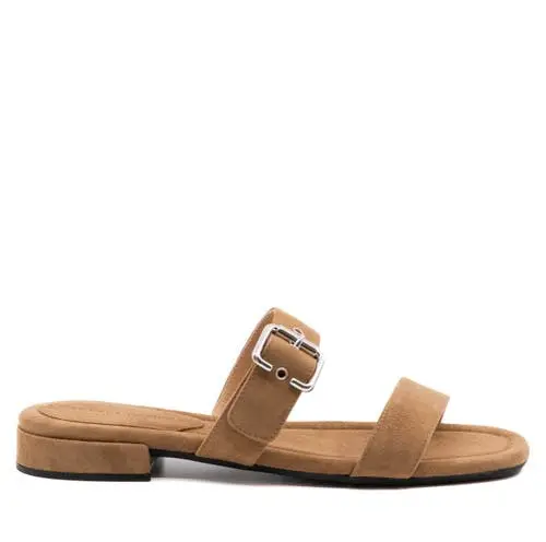 ANDREA GOMEZ Frida Suede Sandal - Camel