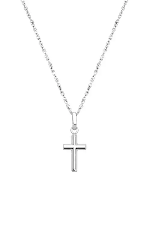 TINY BLESSINGS 14k Gold Cross Necklace - 14k White Gold