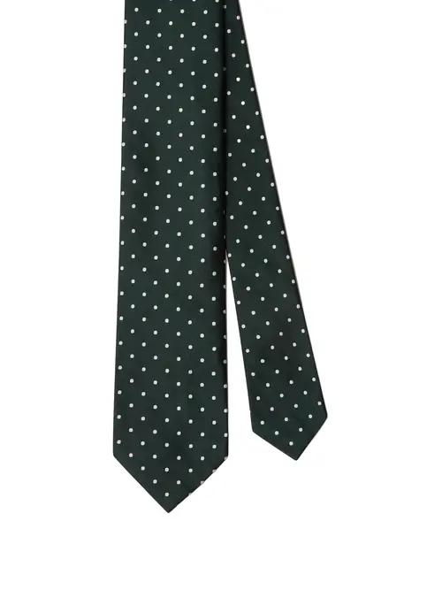 Robert Talbott Newman 7-fold Jacquard Necktie - Green