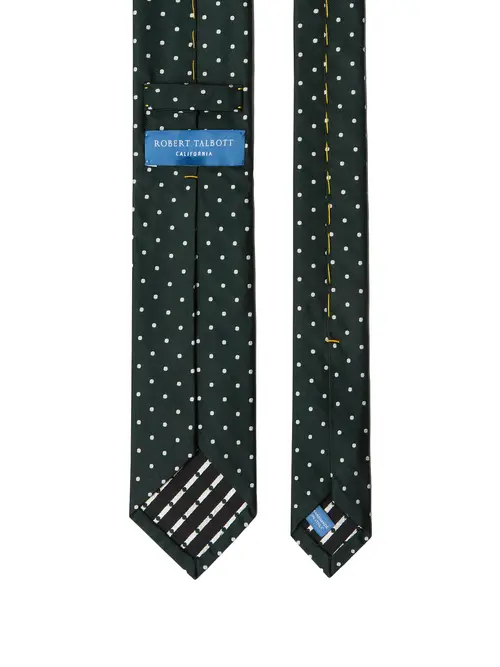 Robert Talbott Newman 7-fold Jacquard Necktie - Green
