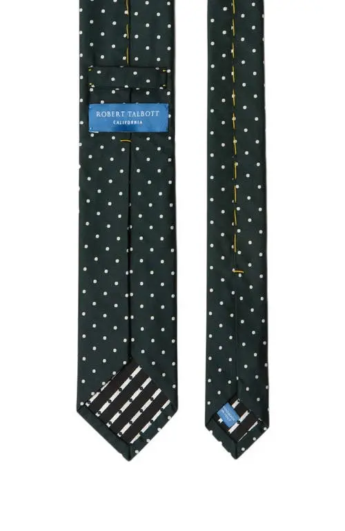 Robert Talbott Newman 7-fold Jacquard Necktie - Green
