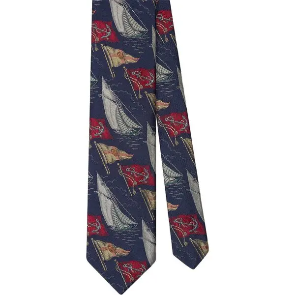 Robert Talbott Silk Necktie - Navy