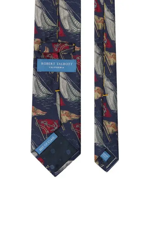 Robert Talbott Silk Necktie - Navy