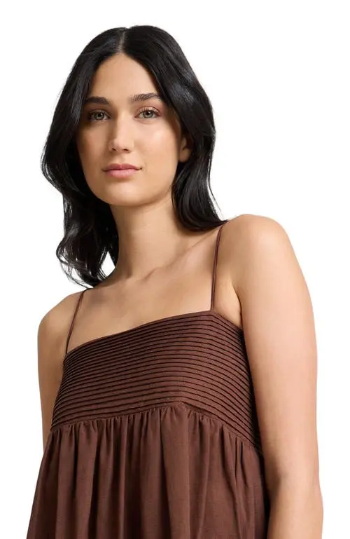 Onia A-line Pintuck Midi Dress