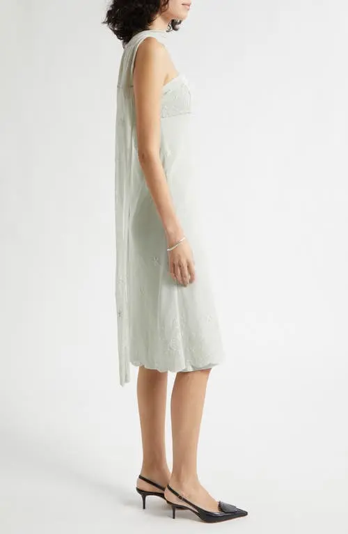 Posse Strapless Silk-blend Dress With Scarf