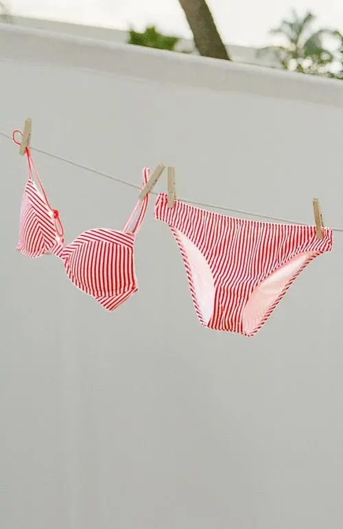Pepper Classic Striped Bikini Bottom