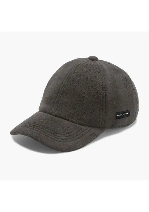 Turtle Fur Fleece Baseball Cap - Charcoal