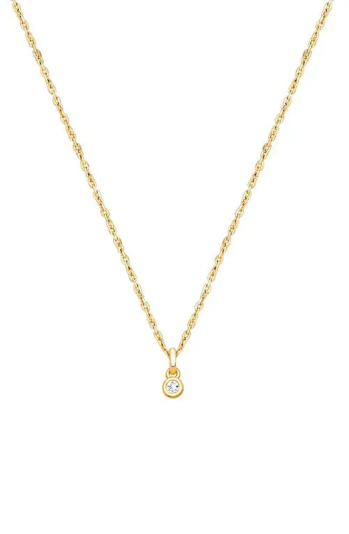 TINY BLESSINGS 14k Gold Diamond Pendant Necklace - 14k Yellow Gold