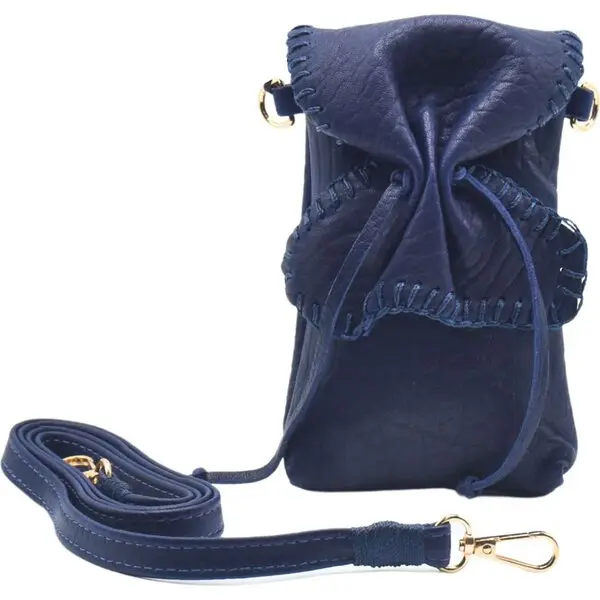 Carlos Falchi Cell Phone Lambskin Leather Shoulder Bag