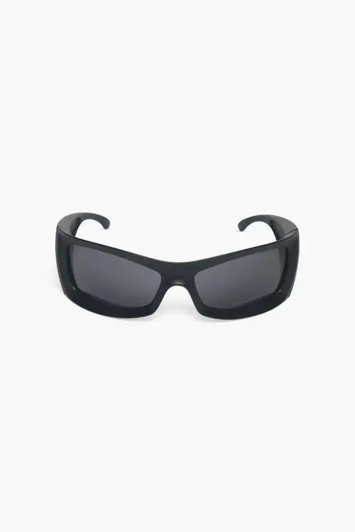 THE CELECT Oversized Sunglasses - Matte Black