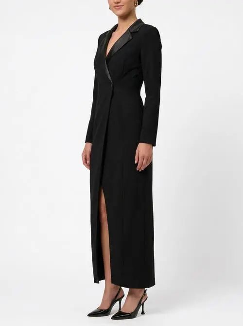 Rachel Rachel Roy Griffith Long Sleeve Tuxedo Gown