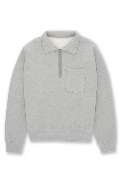 FORTELA Woven Zip-up Sweatshirt - Melange