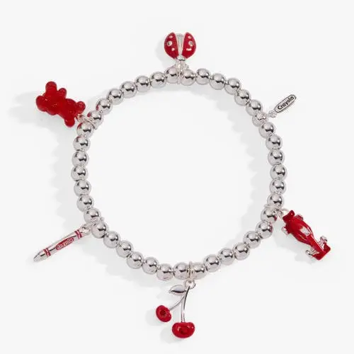 ALEX AND ANI Crayola X Fan Favorites Scarlet Charm Bracelet - Silver