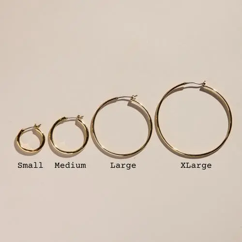 NICKEL & SUEDE Halo Hoop Earrings