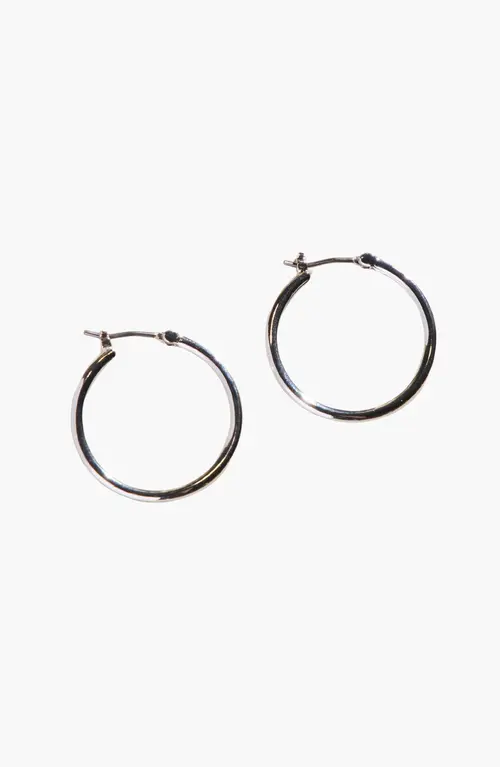 NICKEL & SUEDE Halo Hoop Earrings - Silver