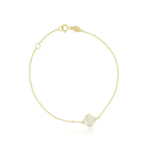 THE LOVERY FINE JEWELRY Lucky Clover Bracelet - Mother Of Pearl