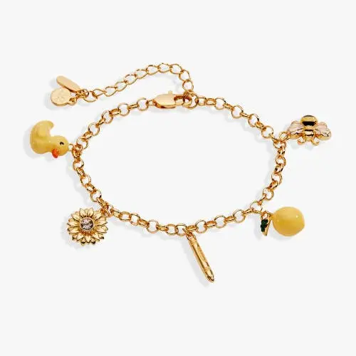 ALEX AND ANI Crayola X Fan Favorites Sunglow Charm Bracelet - Gold