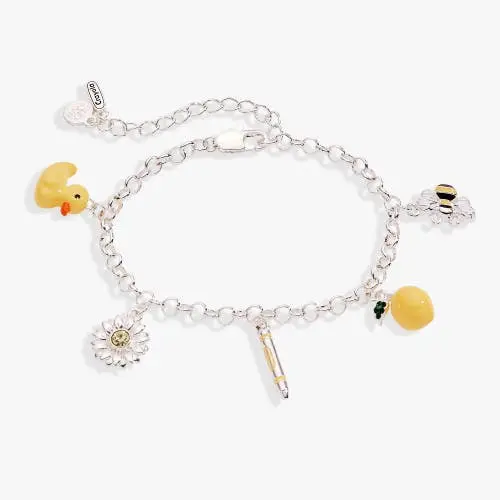 ALEX AND ANI Crayola X Fan Favorites Sunglow Charm Bracelet - Silver