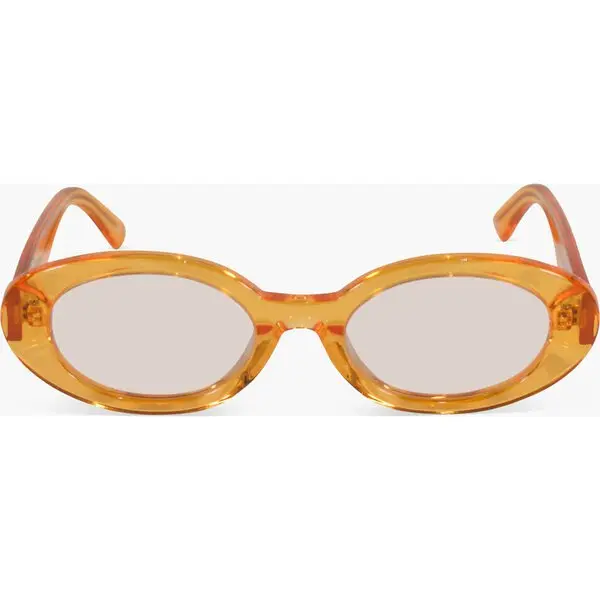 THE CELECT Oval Frame Sunglasses - Orange