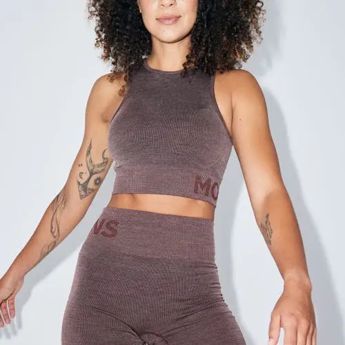 MONS ROYALE Solace Merino Seamless Tank Top - Henna