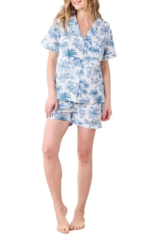 PRINTFRESH Short Organic Cotton Pajamas Set - Cloud