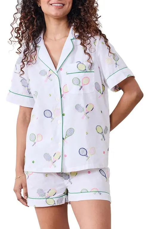 PRINTFRESH Short Organic Cotton Pajamas Set - Cloud