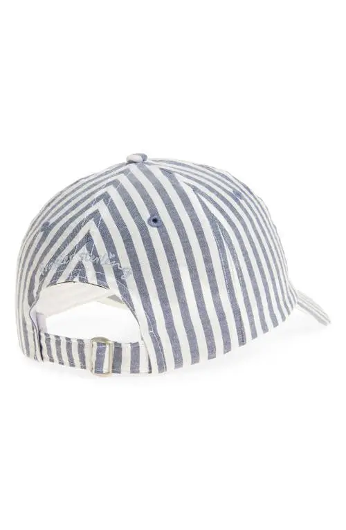 FRASIER STERLING Stripe Cotton Canvas Baseball Cap