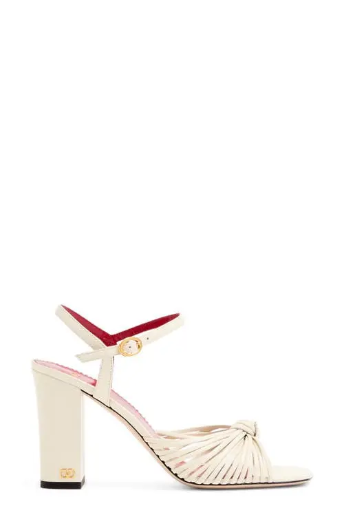 Valentino Garavani Annet Block Heel Sandal - Ivory