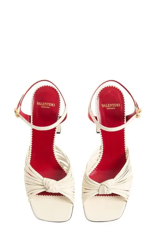 Valentino Garavani Annet Block Heel Sandal - Ivory
