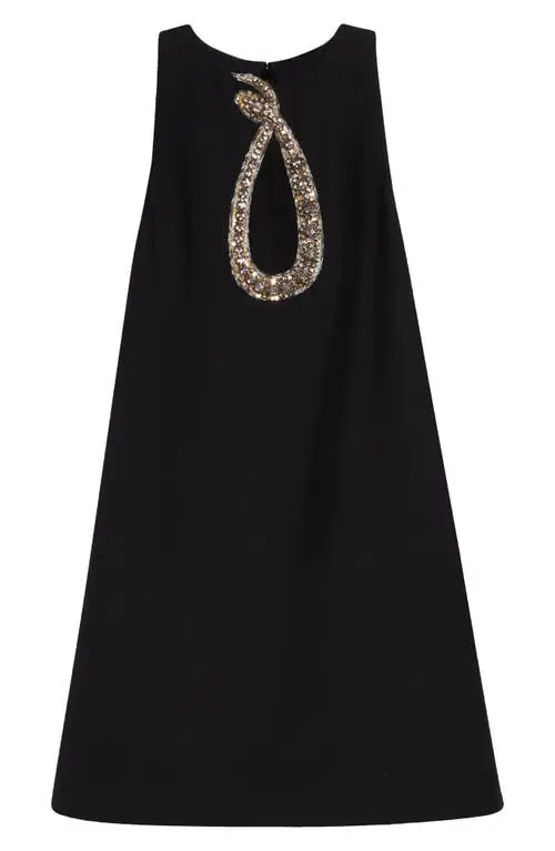 Valentino Garavani Crystal Embellished Snake Minidress - Black/Gold |  Editorialist