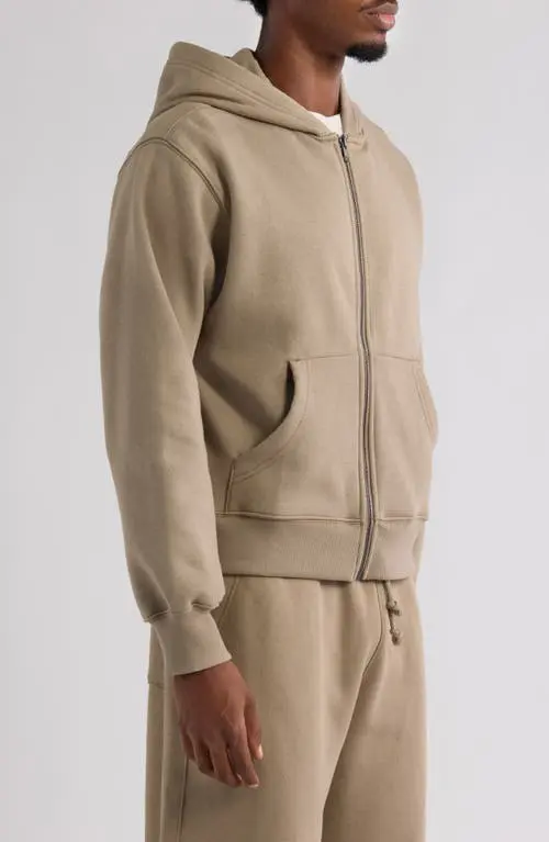 Bp. Fleece Zip-up Hoodie - Tan Teak