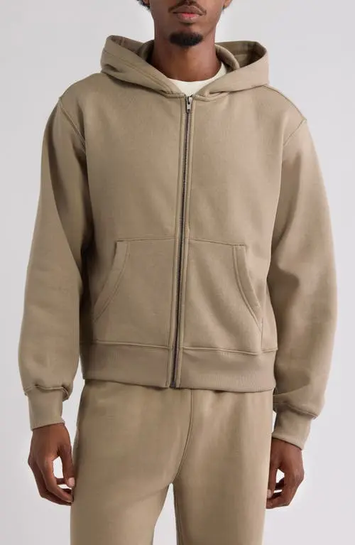 Bp. Fleece Zip-up Hoodie - Tan Teak