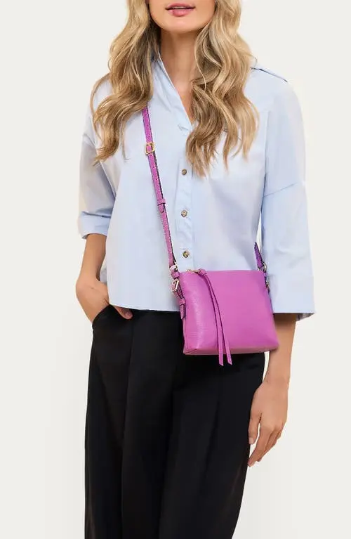 AIMEE Gramercy Leather Crossbody Bag - Bloom