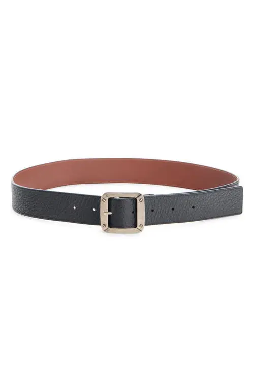 Acne Studios Reversible Leather Belt - Black/brown