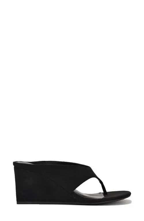 Nine West Jadde Wedge Sandal - Black